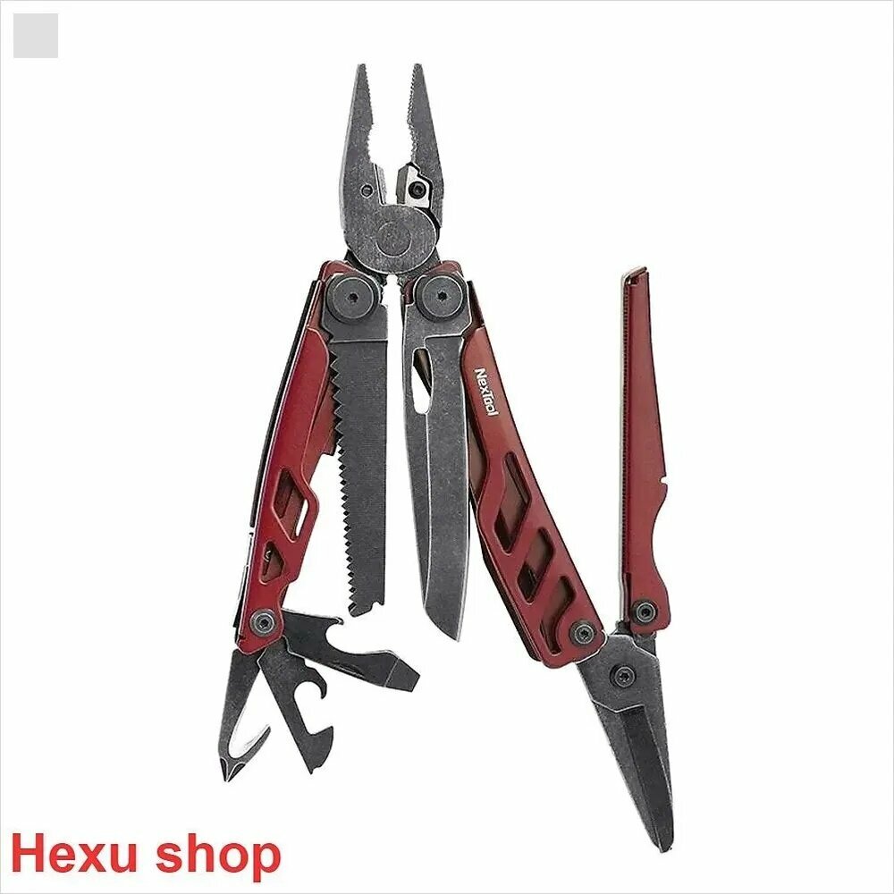 Мультитул "Nextool Flagship Pro", 16 инструментов, универсальный, красно-коричневый