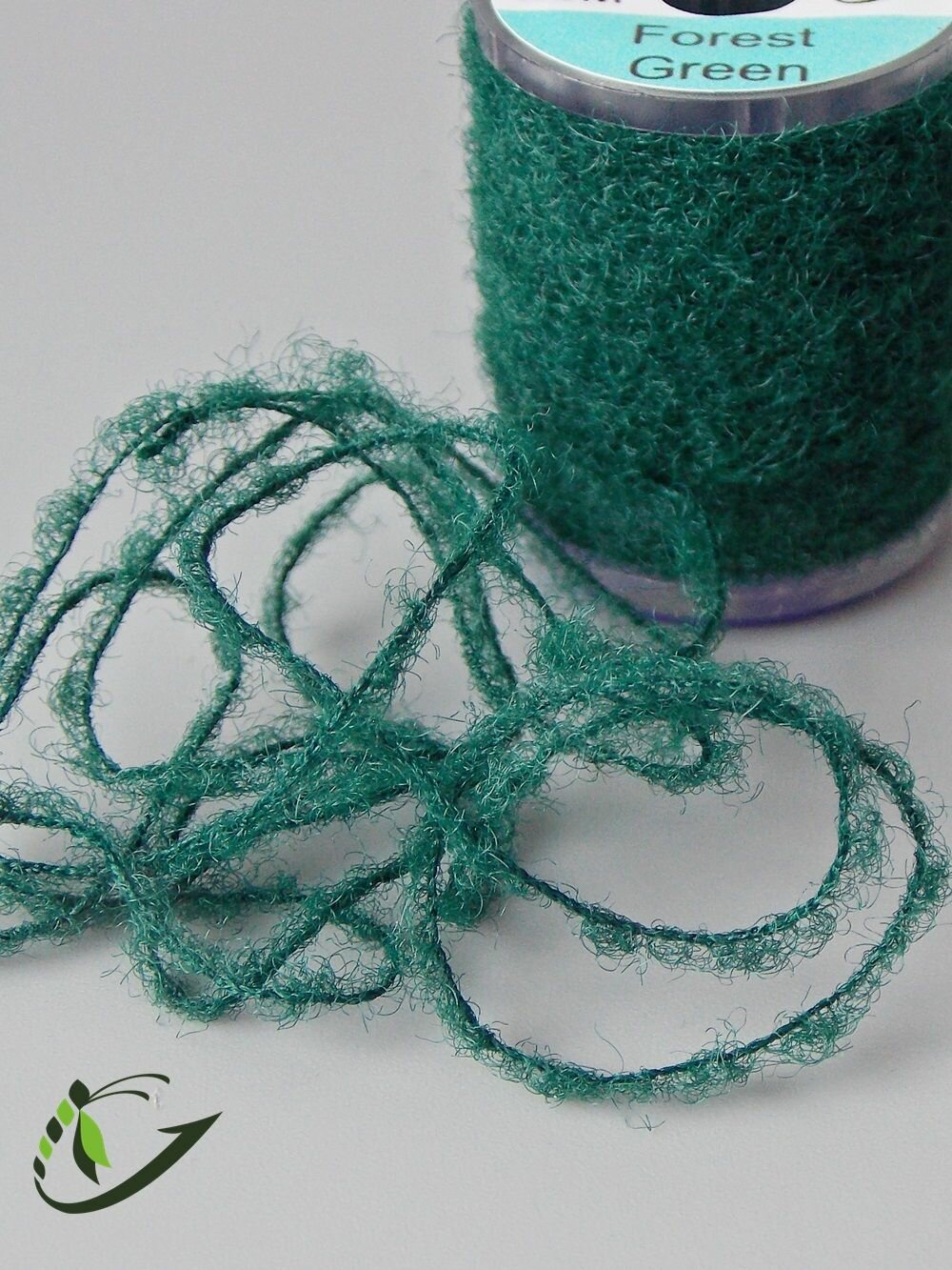 Синель Fortuna Chenille, цвет Forest Green (17 м. на катушке)