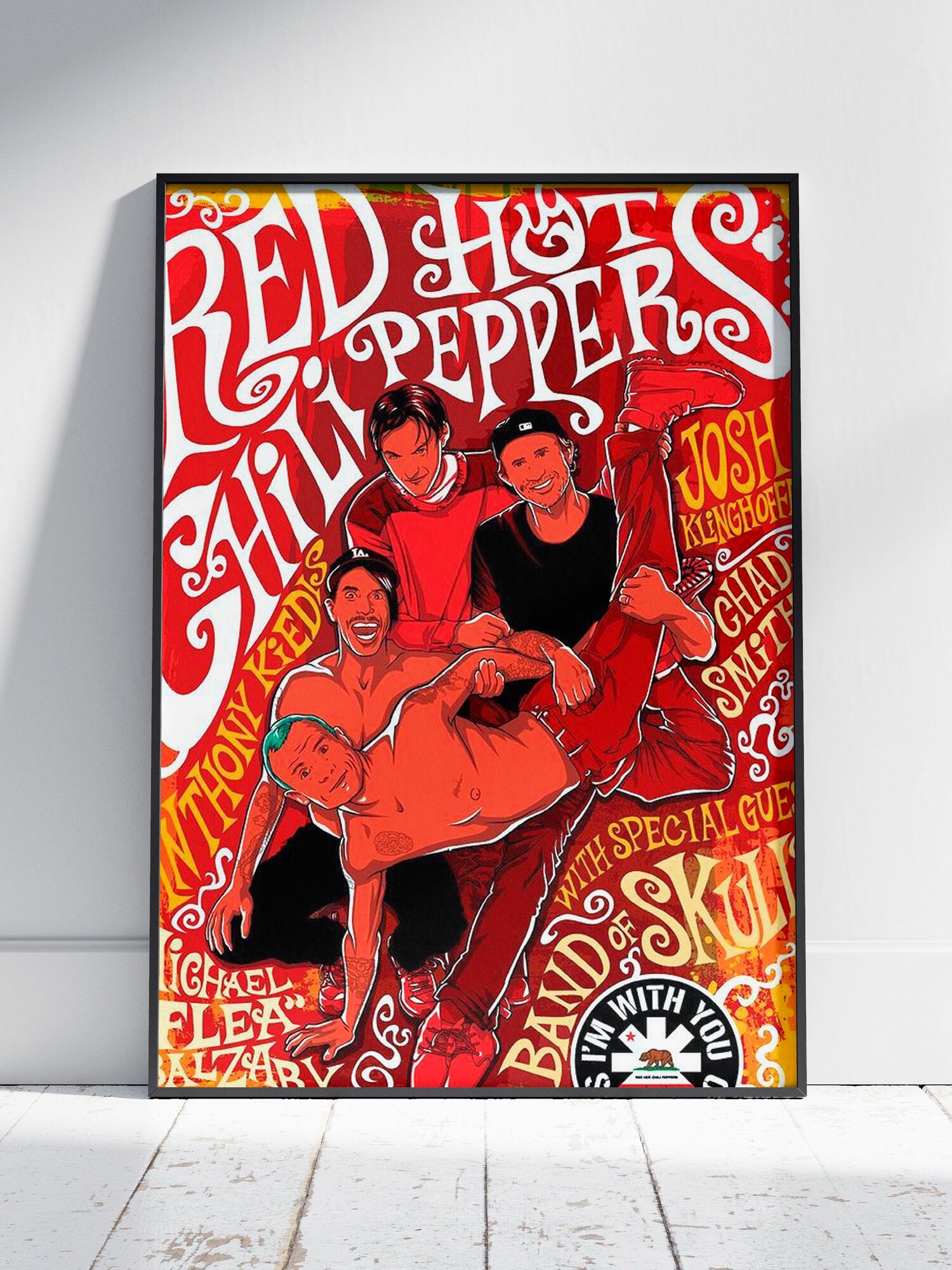 Плакат на стену для интерьера Ред Хот Чили Пепперс (Red Hot Chili Peppers - RHCP 23) - Постер по спорту и физической активности формата A4 (21x30 см)
