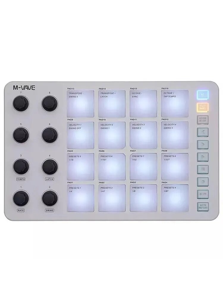 Беспроводной MIDI-контроллер M-VAVE SMC-PAD