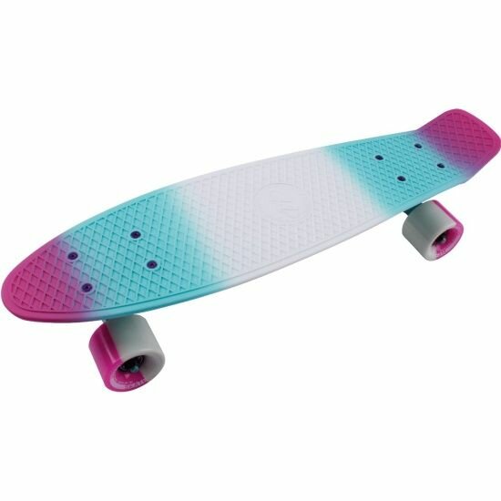 Скейтборд пластиковый Tech Team Multicolor 22 розовый голубой (NN004159)
