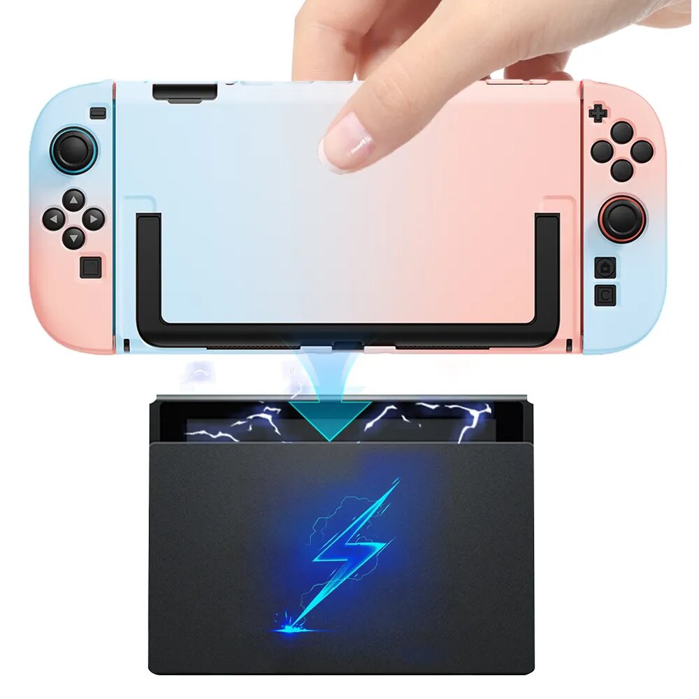 Корпус для Nintendo Switch 2 из поликарбоната, розовый, 1 шт