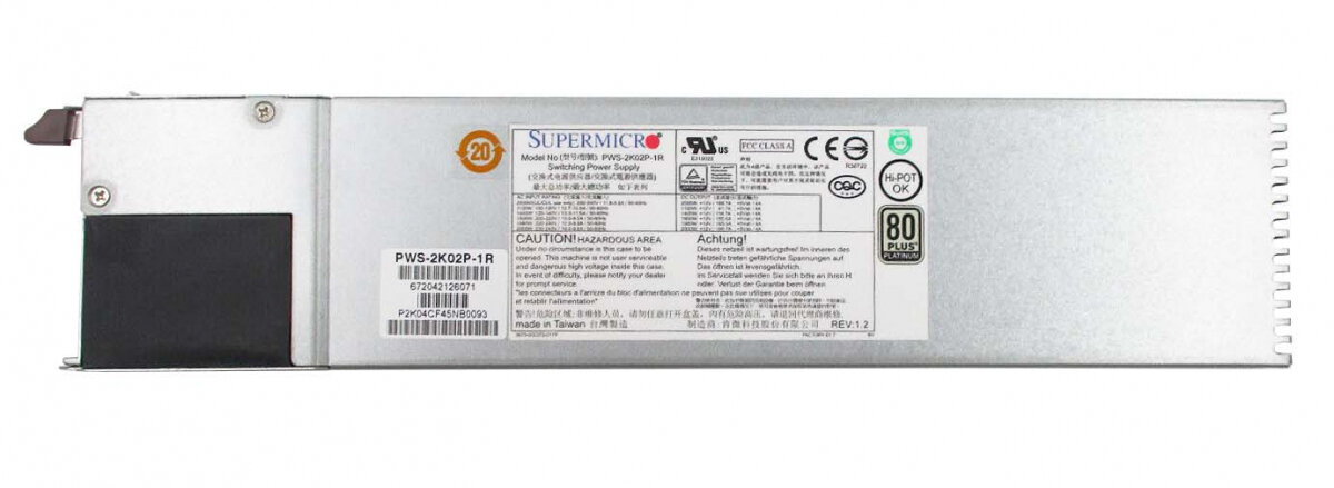 Резервный Блок Питания SuperMicro PWS-2K02P-1R 2000W