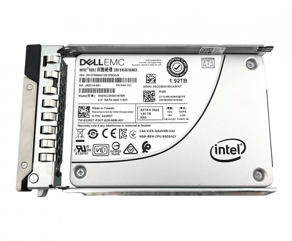 Жесткий диск Dell 33R2T 1.92TB SATAIII 2,5" SSD
