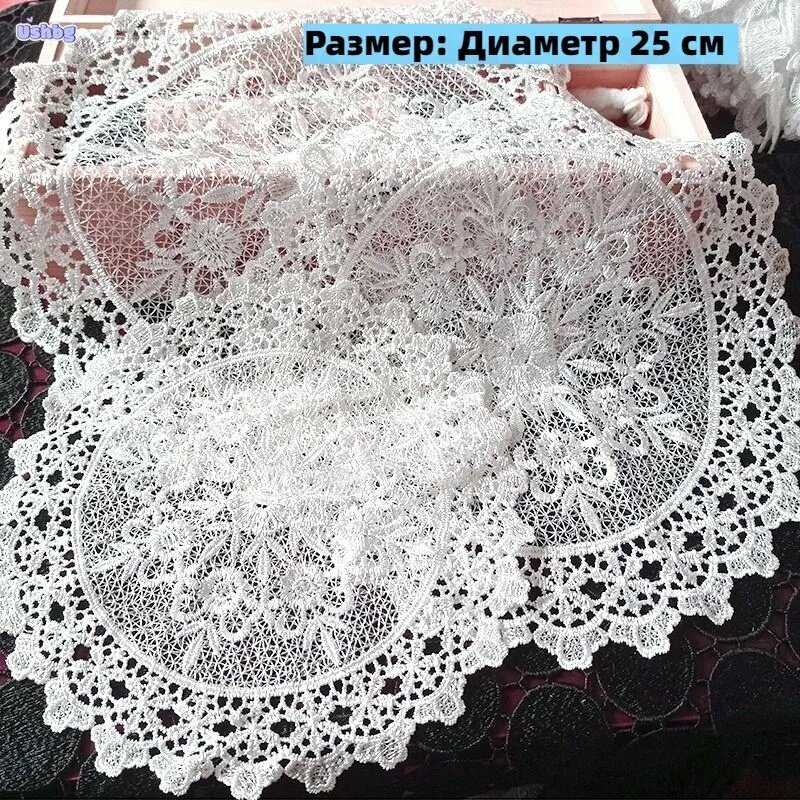 Салфетка сервировочная Полиэстер 25x25см, 1шт.