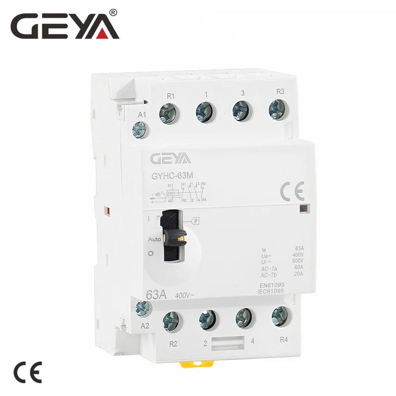 Ручной контактор GEYA GYHC 4P 63A 4NO M 220V