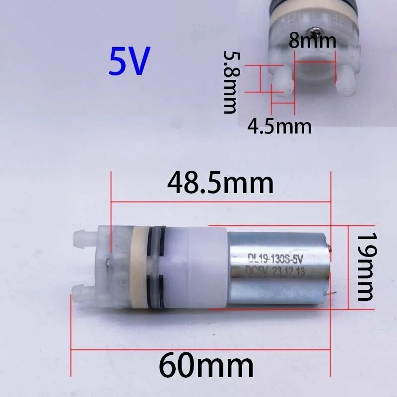 Круглый водяной насос 5V/12V, подходит для мини-насоса, робот-пылесос