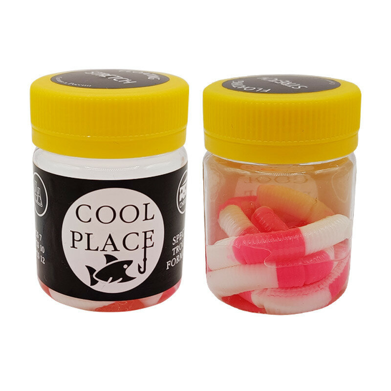 Приманка Cool Place BUK Floating stretch 6,5см, цвет бело-розовый, с ароматом сыра