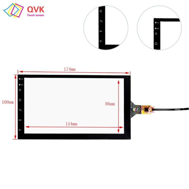 Планшетная сенсорная панель QVK PGA1929B01-FPC-A0/GT915L
