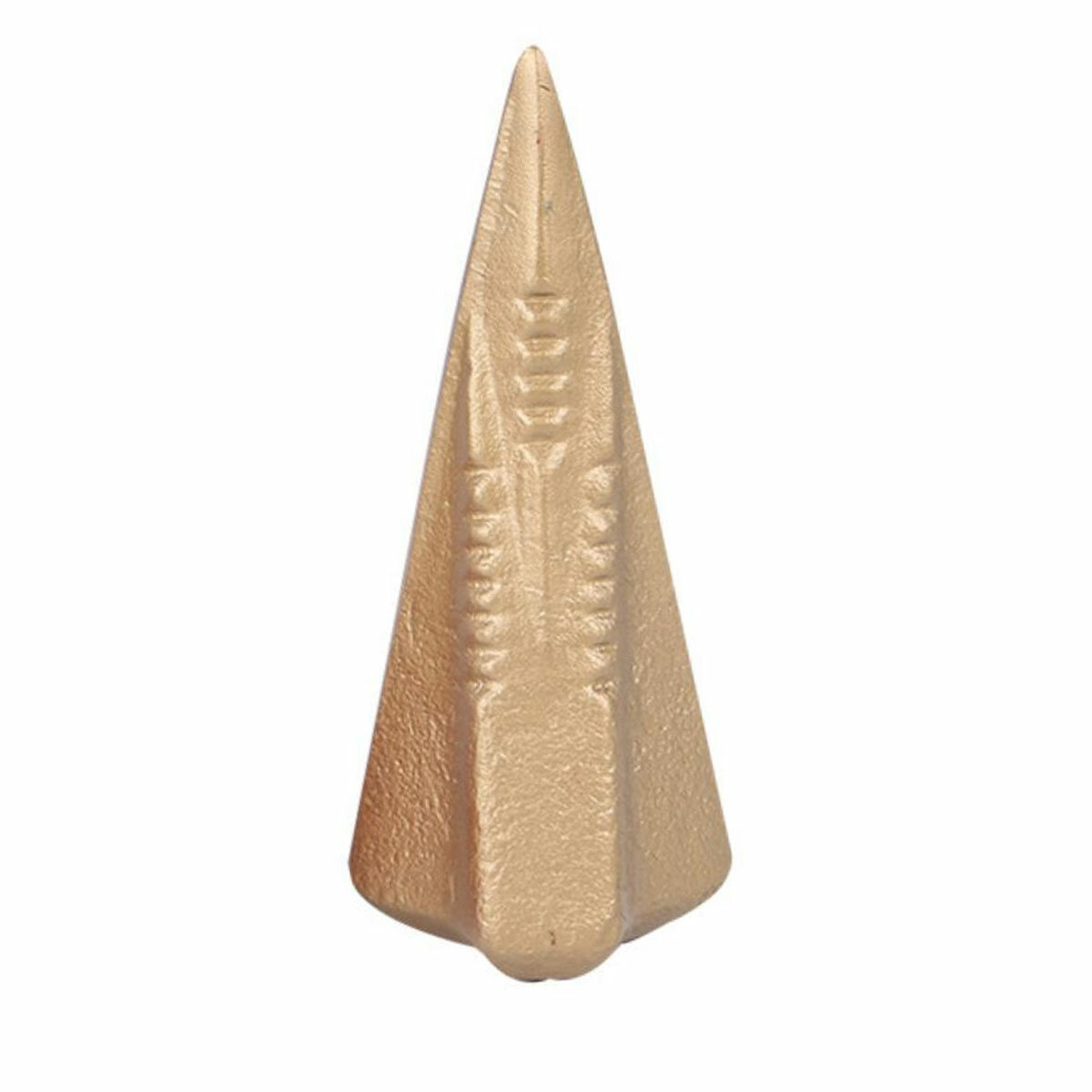 Pagoda Hammer Wood Splitter Four way Steel Wood Splitter Wedge Tool Wood Tip Outdoor Wood Splitter Tip Wedge, Material 45# carbon steel, Type pointed mouth wide buckle, Length 17-23 centimeters, Impact diameter 4.5-7.5 cm, Weight 1600g, Color Red