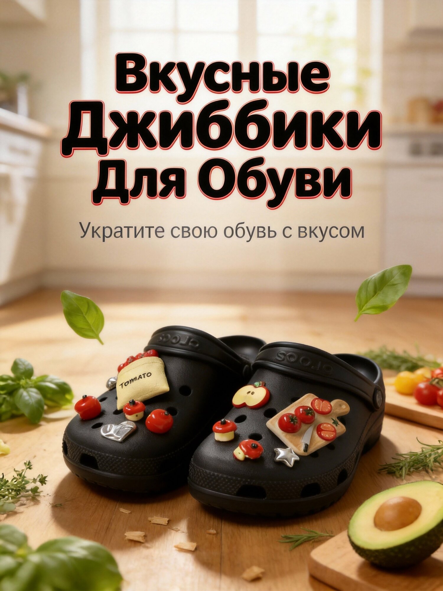 Джиббитсы и джибицы для кроксов, клипсы для сабо — украшения для обуви и персонализация