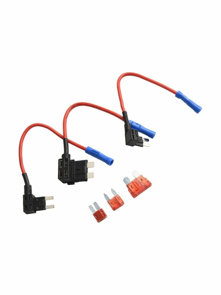 Адаптер для предохранителя Fuse Tap — набор add-a-circuit piggyback для подключения видеорегистратора и GPS 12В/24В
