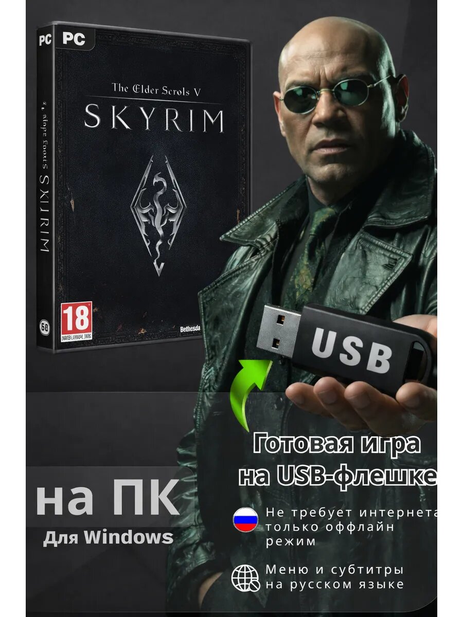 The Elder Scrolls V: Skyrim на USB флешке для ПК
