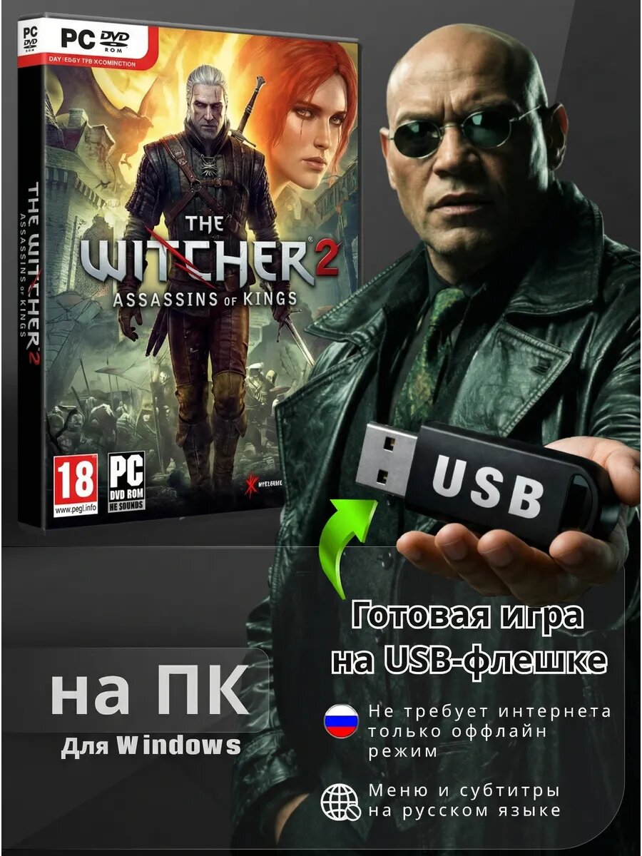 Ведьмак 2 (The Witcher 2 (2011) на USB флешке для ПК