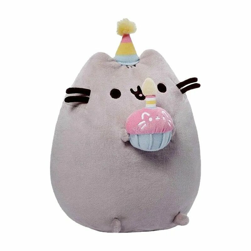 Подарки - мягкие игрушки Pusheen для детей, в форме плюшевых кошек-печенье с пушистыми маленькими животными, 15 см