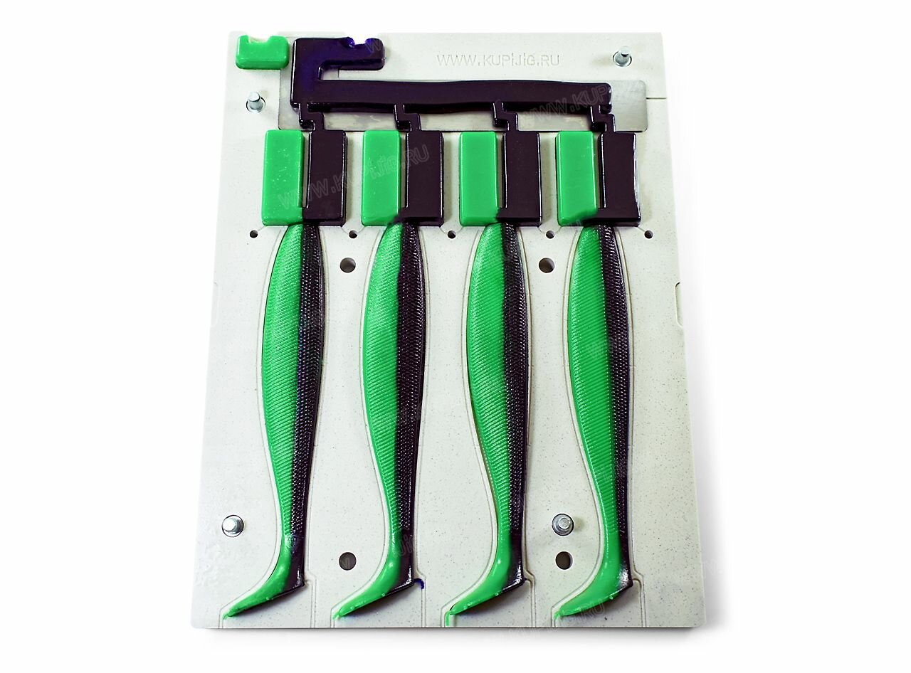 Pro Shad Firetail 5.5" 140 мм х 4 места JIG-MAKER Форма для литья рыболовных приманок