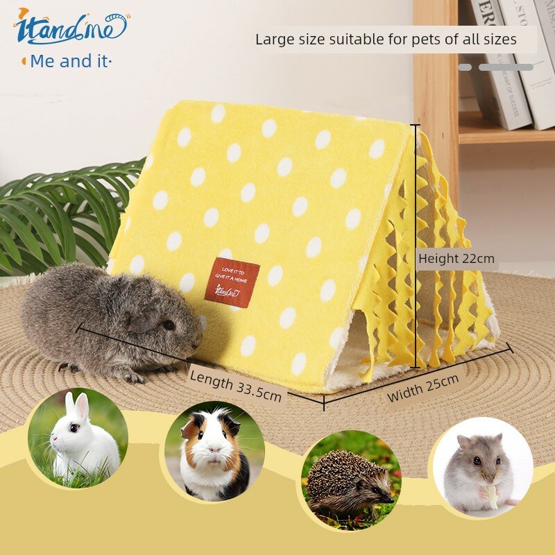 У меня есть убежище для морских свинок, специальный домик-убежище для кроликов и морских свинок, небольшой домик,