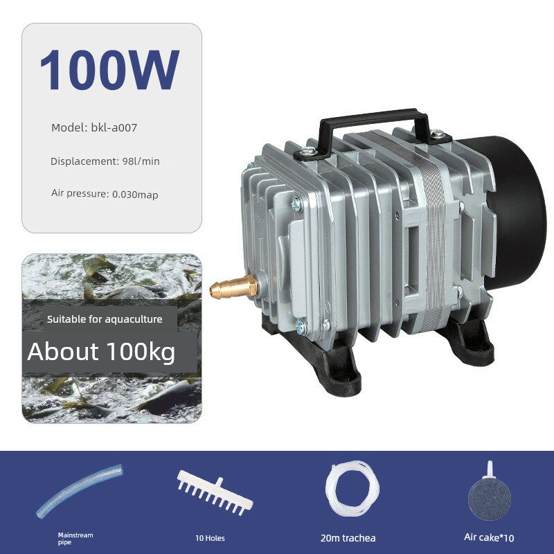 ACO-007 100W 10-портовая система аэратора с воздушными дисками для аквариумов до 100 кг рыбы