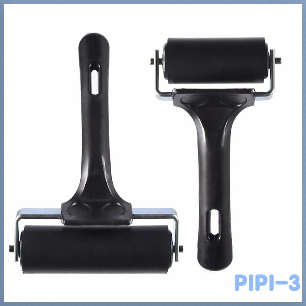 Валик для печати Brayer — резиновый ролик 6 см, набор 2 шт. для гравюры, штамповки, скрапбукинга и декора — хобби