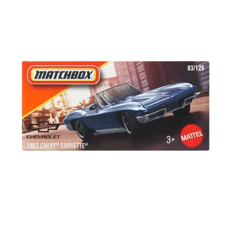 Matchbox Chevrolet 1963 Corvette, синий