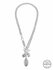 Колье LAMALA & LAFEA, кристаллы Swarovski, длина 85 см, фуксия