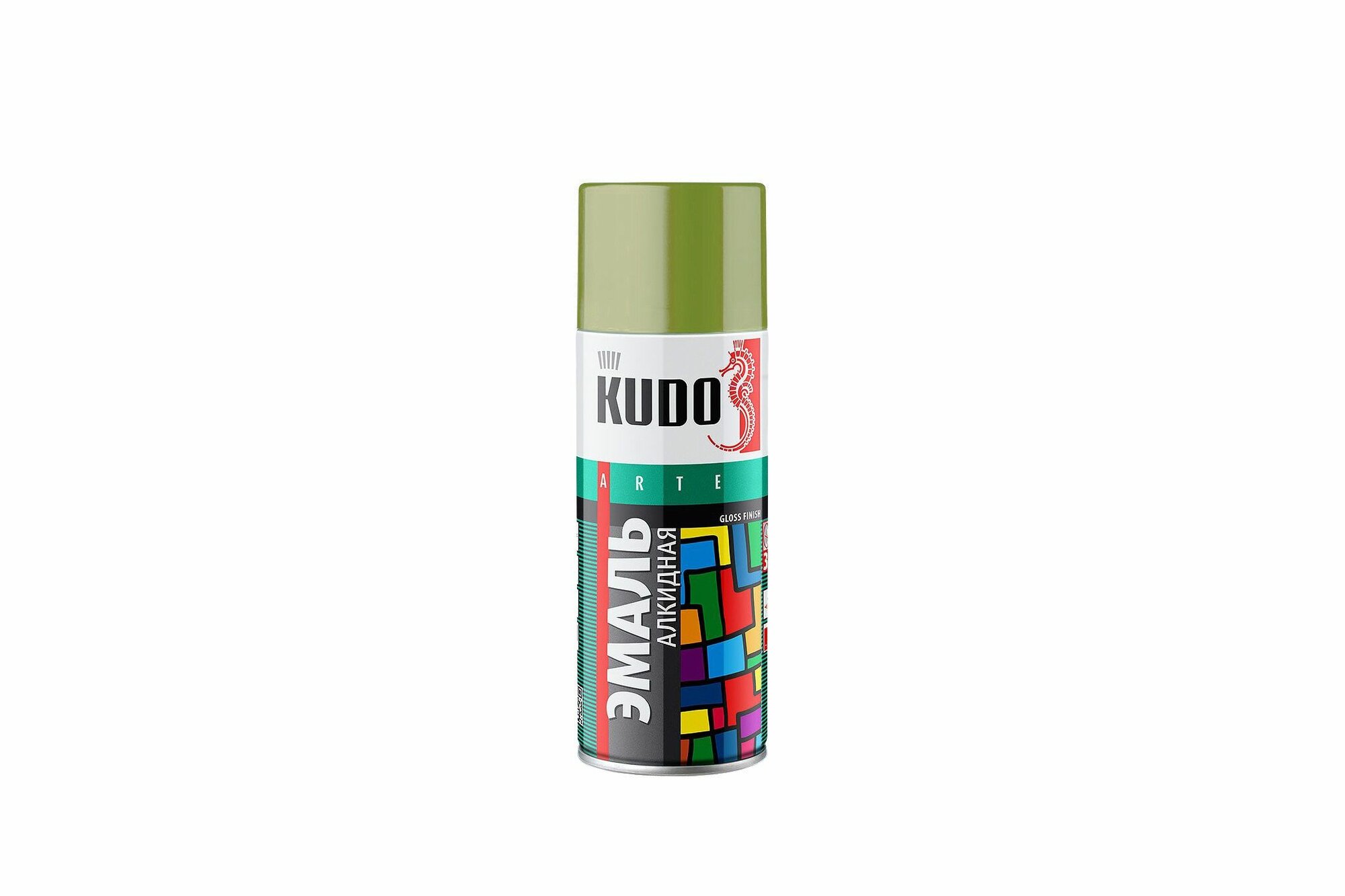 Краска аэрозоль хаки (KU-1005) KUDO (520мл)