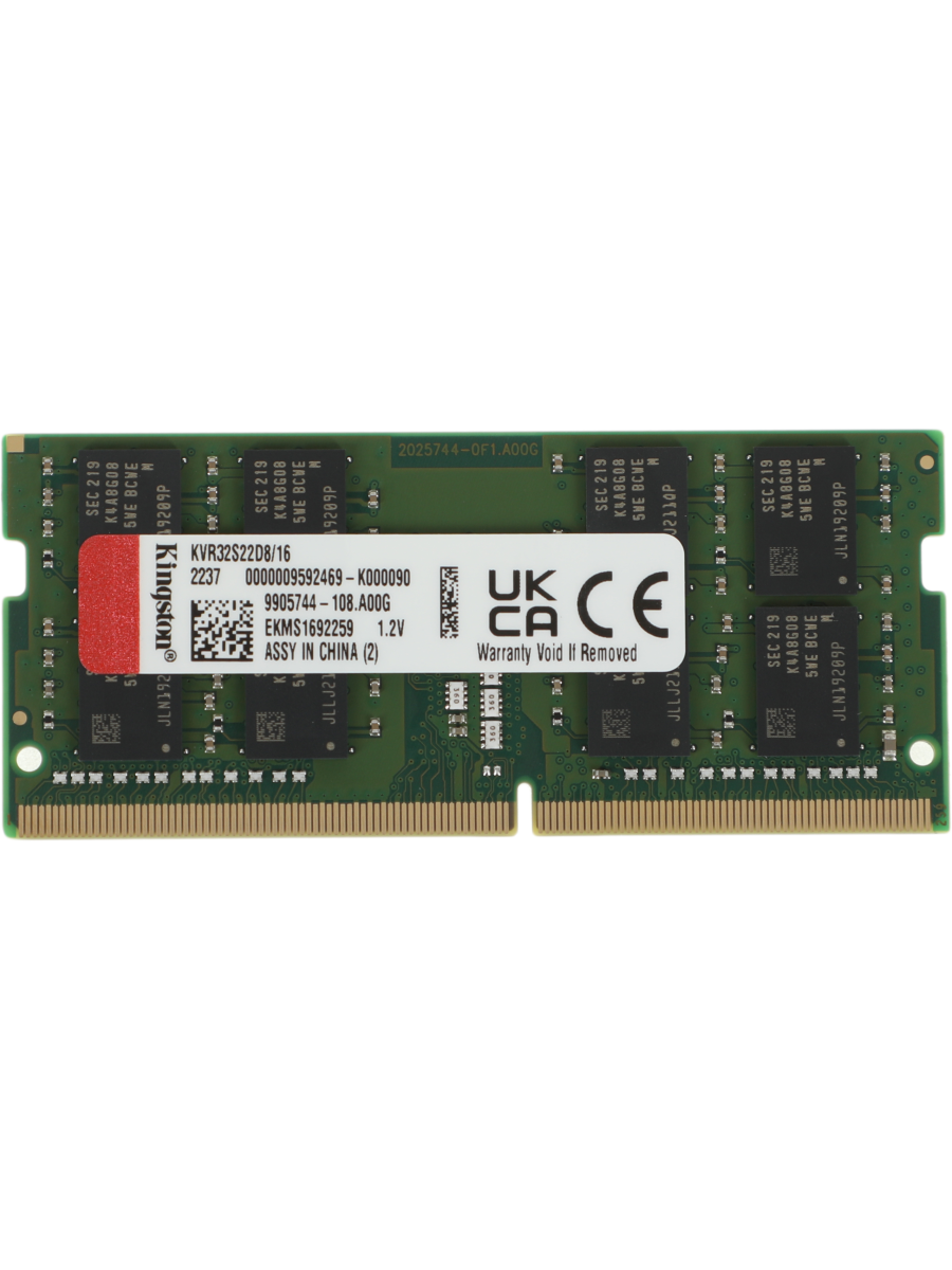 Память DDR4 16GB 3200MHz Kingston KVR32S22D8/16 Valueram RTL PC4-25600 CL22 SO-DIMM 260-pin 1.2В dual rank RTL