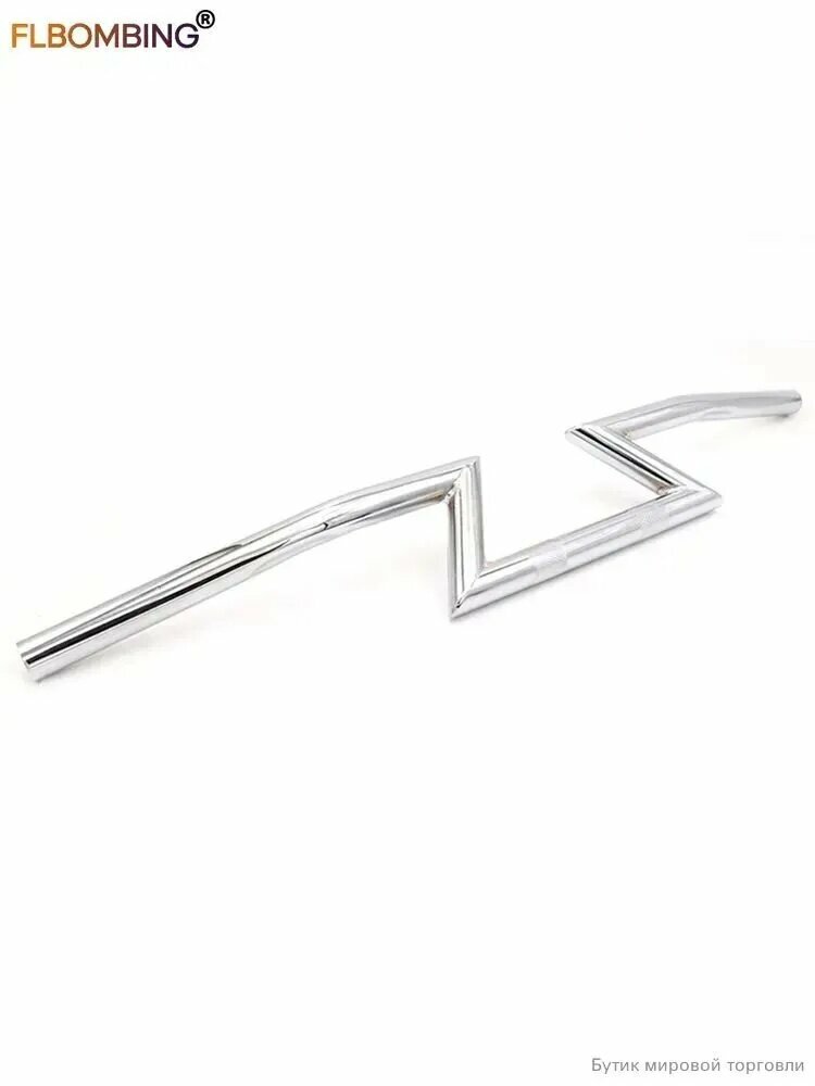 Винтажный хромированный руль для мотоцикла 25 мм 1 дюйм типа Z для Harley Honda Yamaha Suzuki Kawasaki Tracker Scramble и т. д.