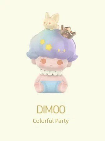 Оригинальные коллекционные фигурки DIMOO от POP MART Bubble Mart, милые игрушки, подарок для девочек, миниатюры Яркая
