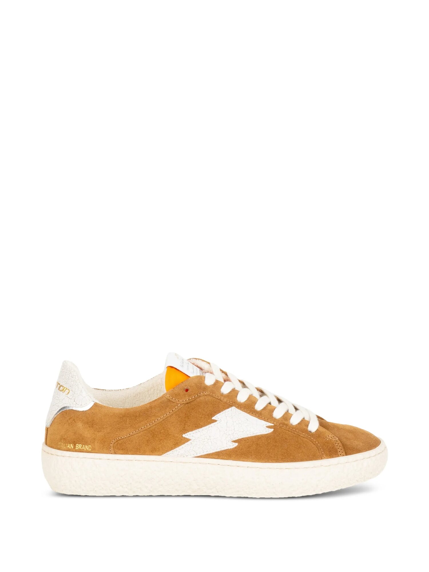 Кроссовки Power lightning-bolt suede sneakers