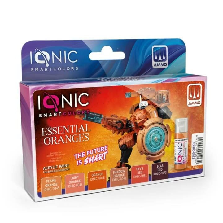 Набор акриловых красок IONIC Smart Colors - Essential Oranges Set IONIC-0513 — фото 1