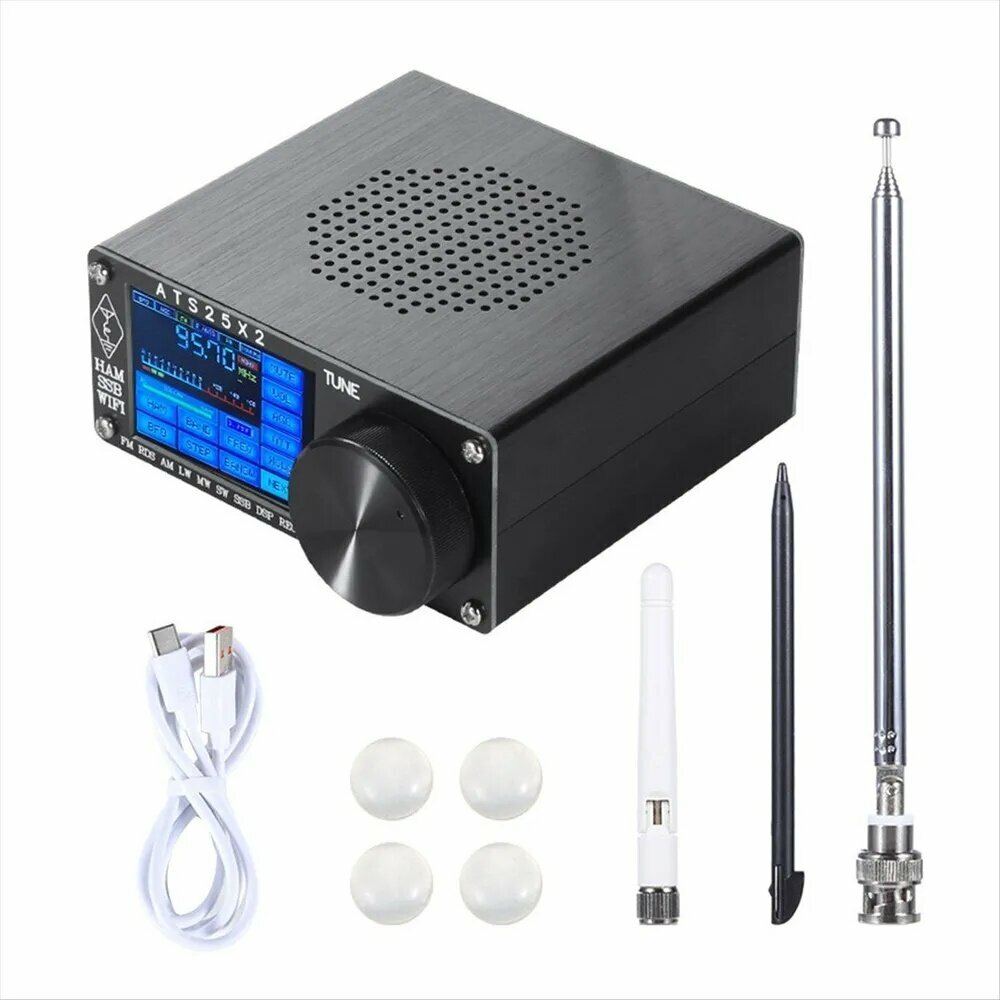 ATS25X2 Полнодиапазонный FM/LW/MW/SW/SSB приемник со сканированием спектра Стереоприемник с сенсорным экраном WIFI FM RDS Сеть приложений