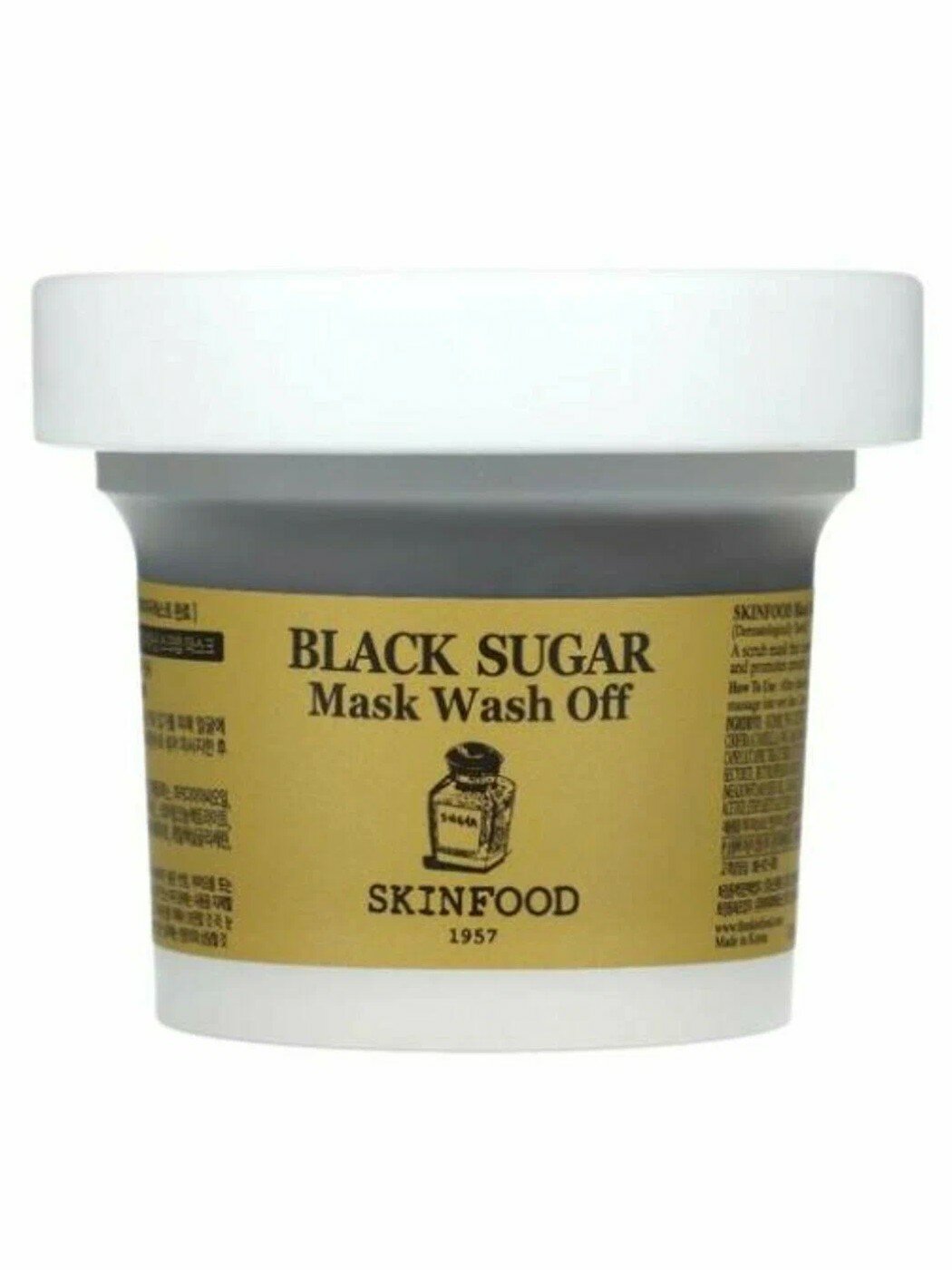 Маска-эксфолиант с черным сахаром SkinFood Black Sugar Mask Wash Off 100 грамм