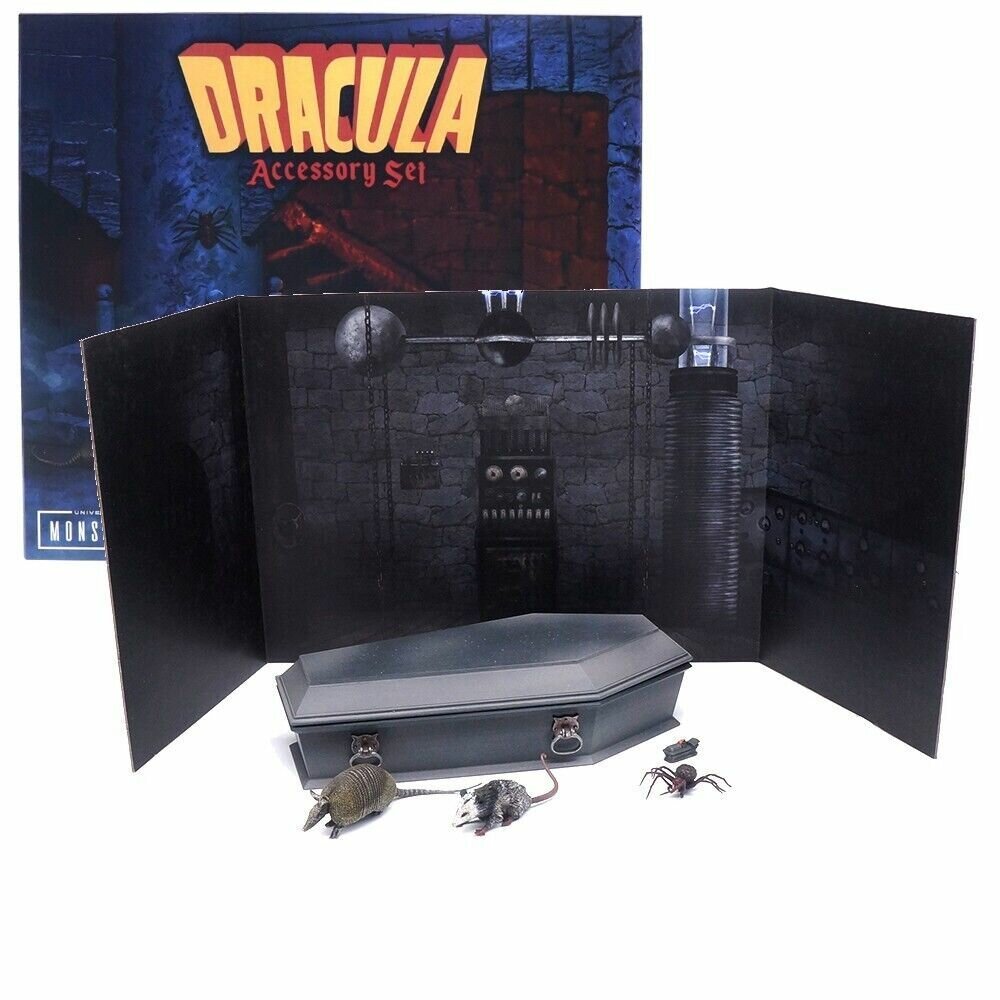 Набор аксессуаров для фигурки Дракулы от Neca - гроб и диорама!