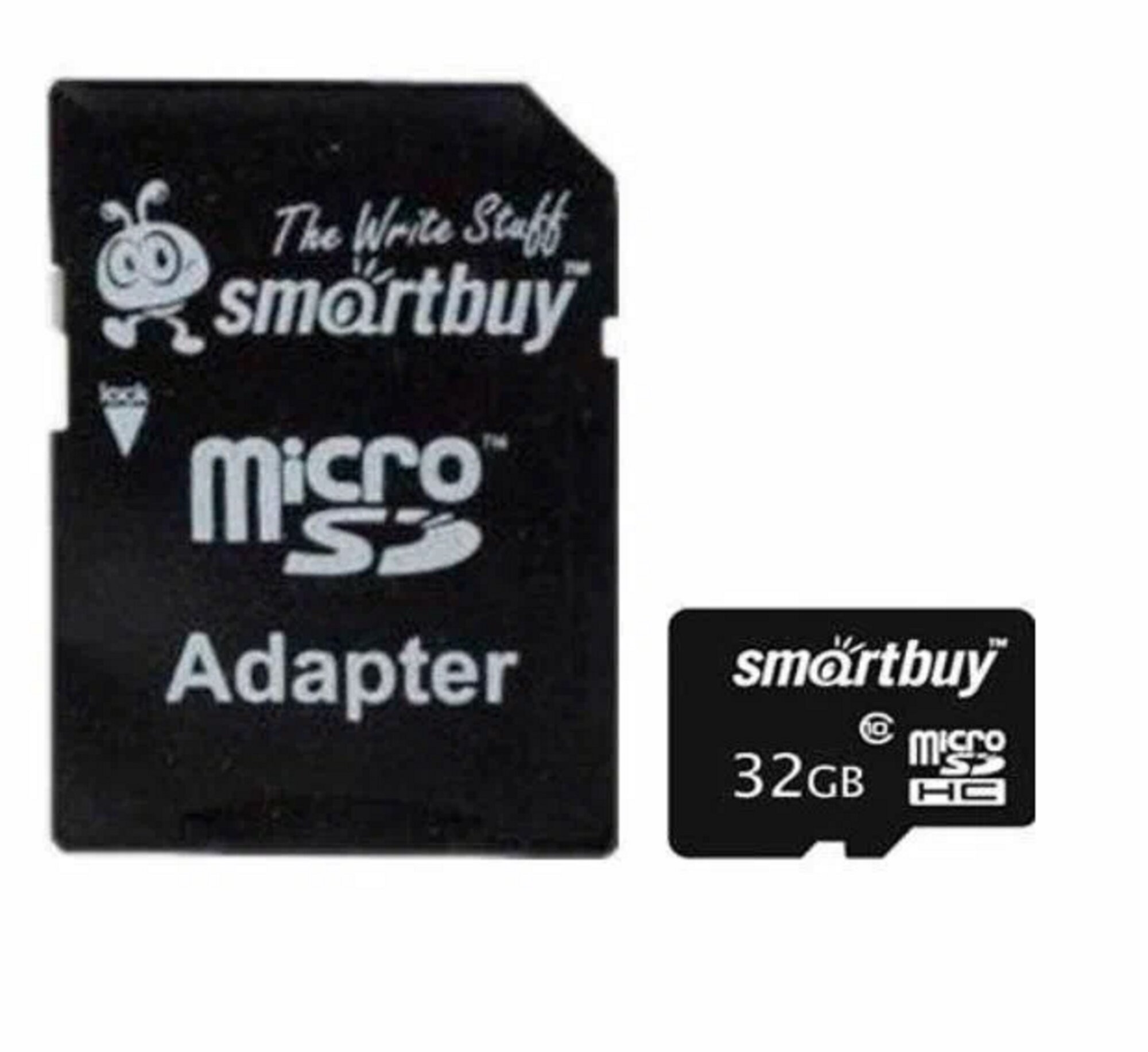 Карта памяти 32GB SmartBuy SB32GBSDCL10-01 micro SDHC class 10 (с адаптером)
