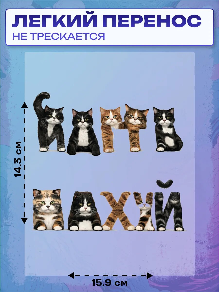 Термонаклейка котики — фото 1