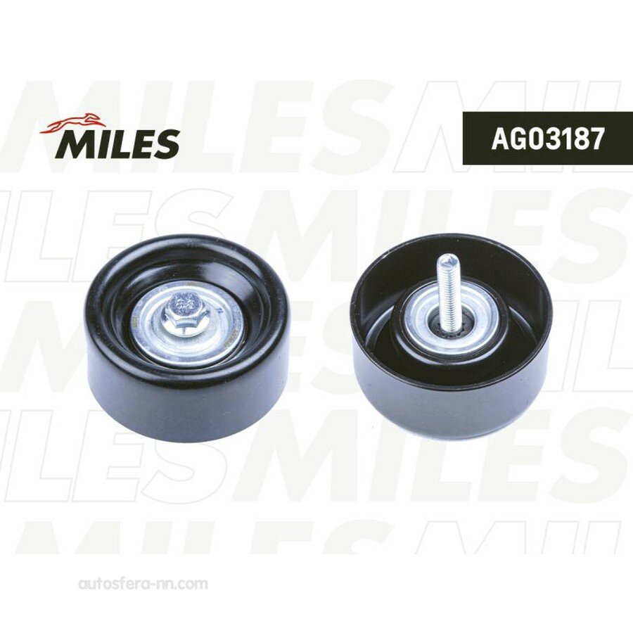 MILES AG03187 Ролик ремня приводного OPEL/GM/SAAB 2.0/2.4 08- (INA 532061410) AG03187
