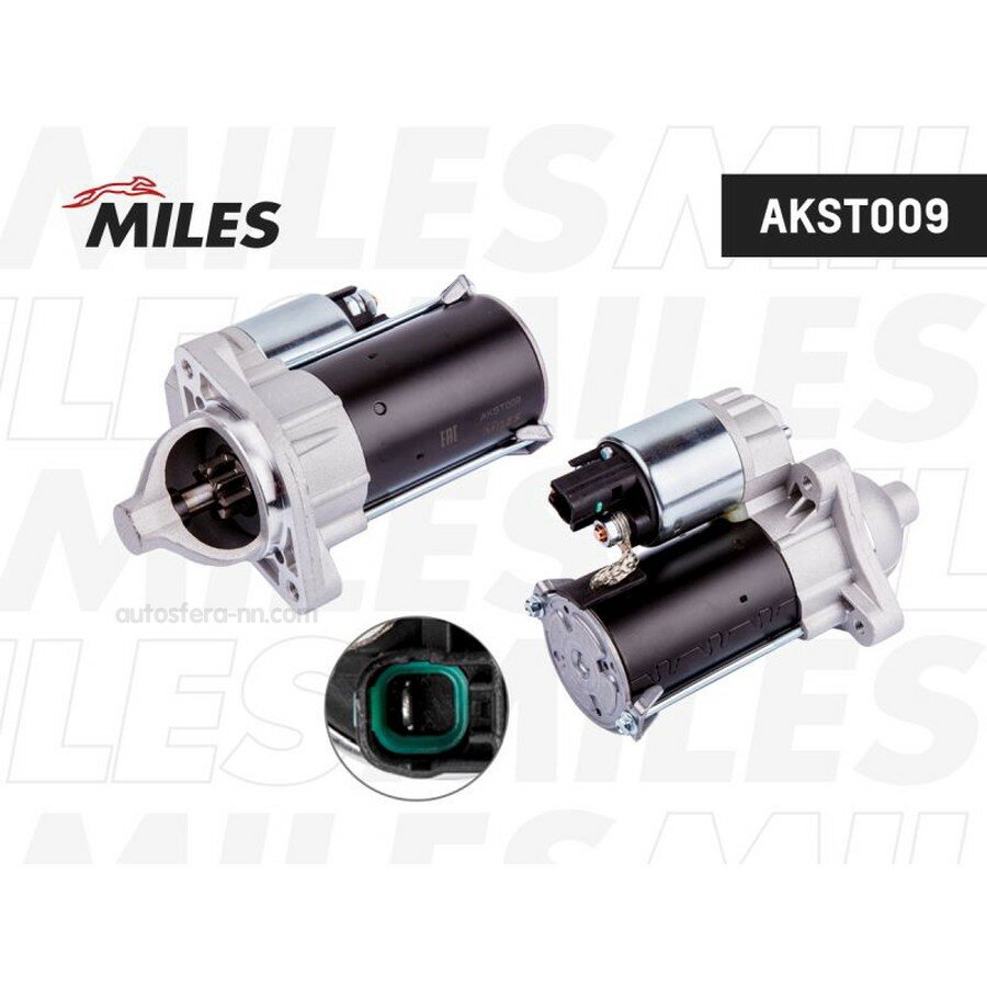 MILES AKST009 Стартер LADA KALINA/GRANTA/DATSUN 1.6 AКПП 1.4кВт.