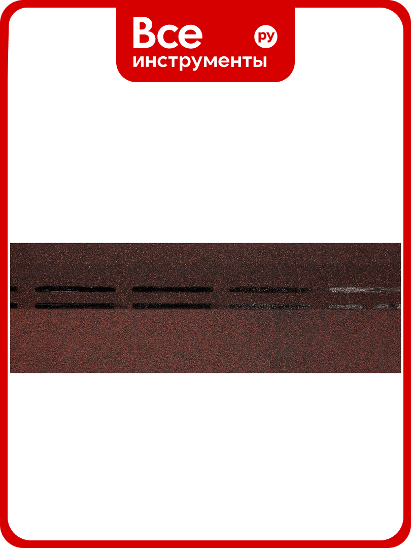 Коньково-карнизная черепица DOCKE PIE STANDARD красный ZRSS-1114, Технические характеристики