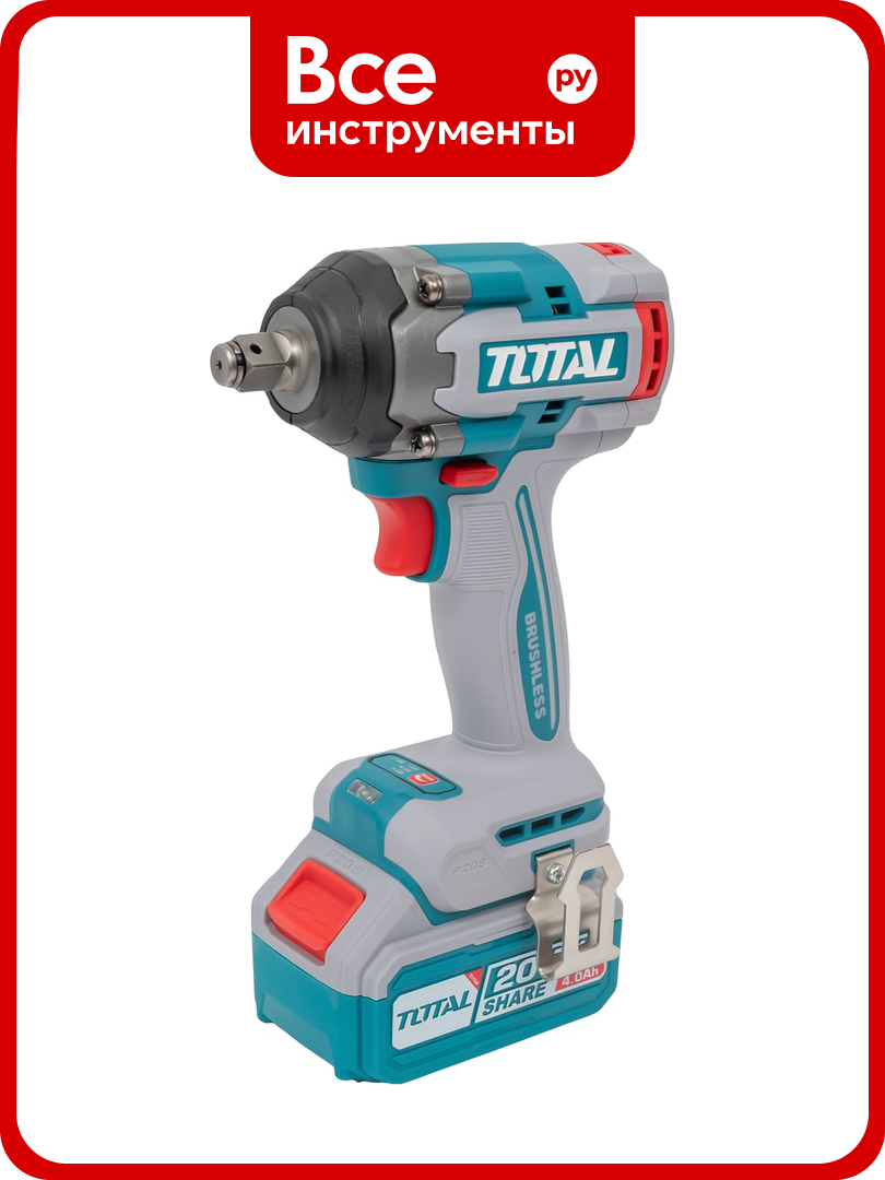 Ударный гайковерт 1/2” 20В TOTAL TIWLI2050