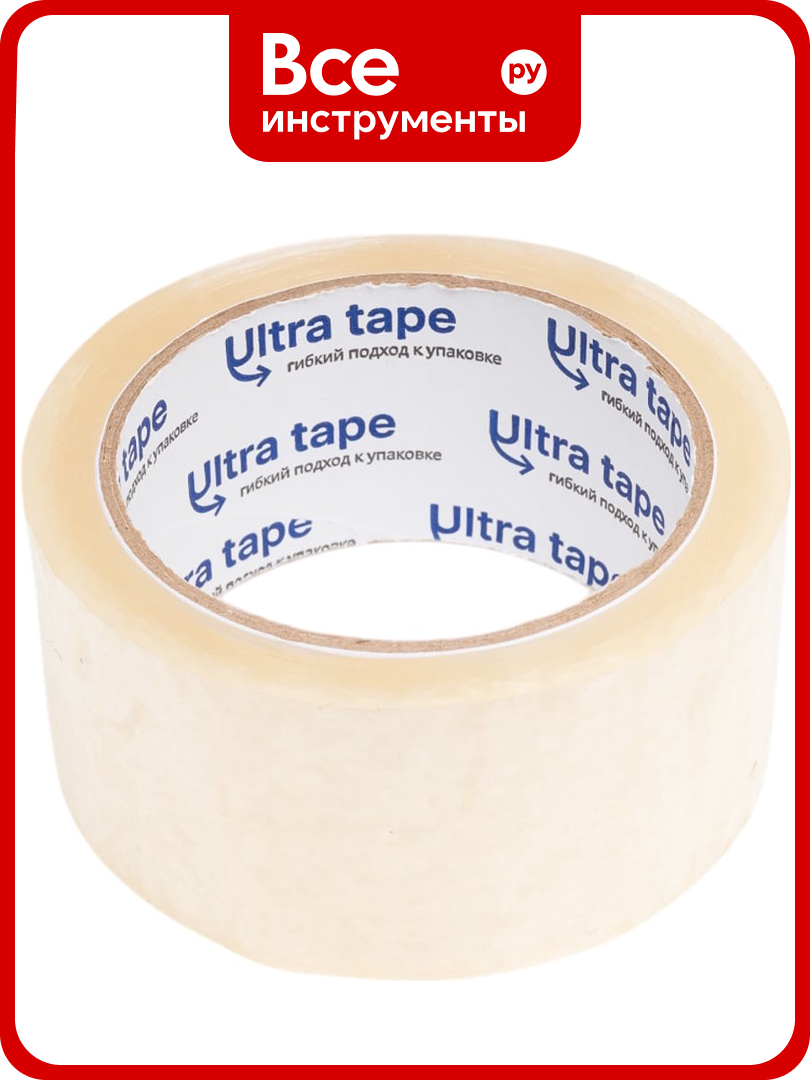 Клейкая лента Ultra tape 48мм 66м 43мкм, прозрачная 4687205075352