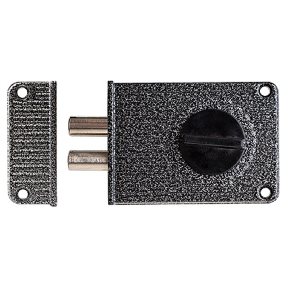 Замок накладной APECS R04-C-GR (ЗН1А-1М) 00035229 серый для деревянных дверей