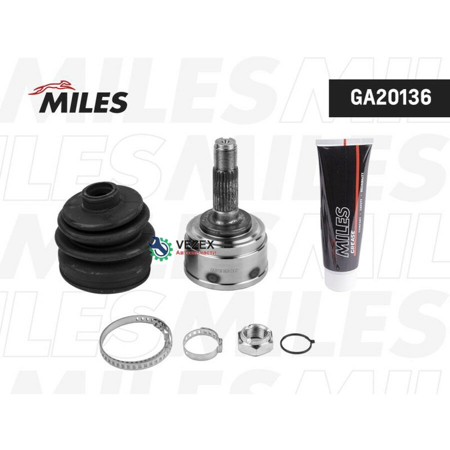 MILES GA20136 ШРУС наружный HONDA CIVIC 1.2-1.5 83-87 (GKN 302082) GA20136