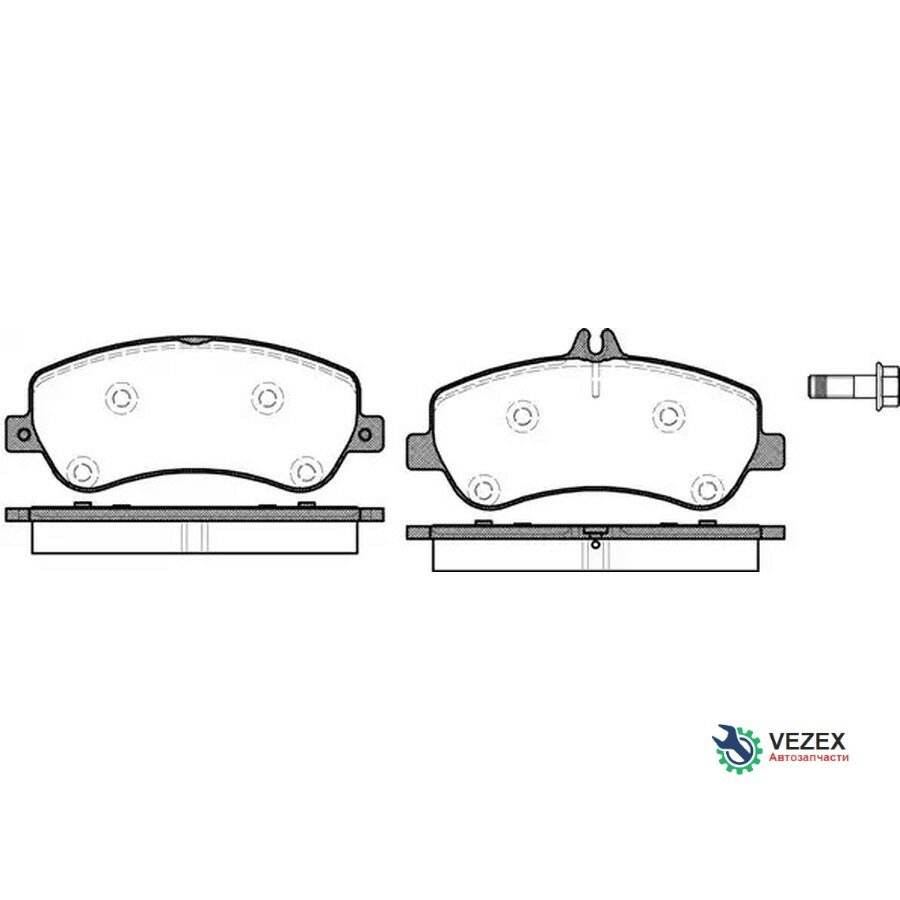 REMSA 137700 1377 00 [0054206320] ! колодки дисковые п.\ MB X204 3.0/3.2CDI/3.5CDI 08>