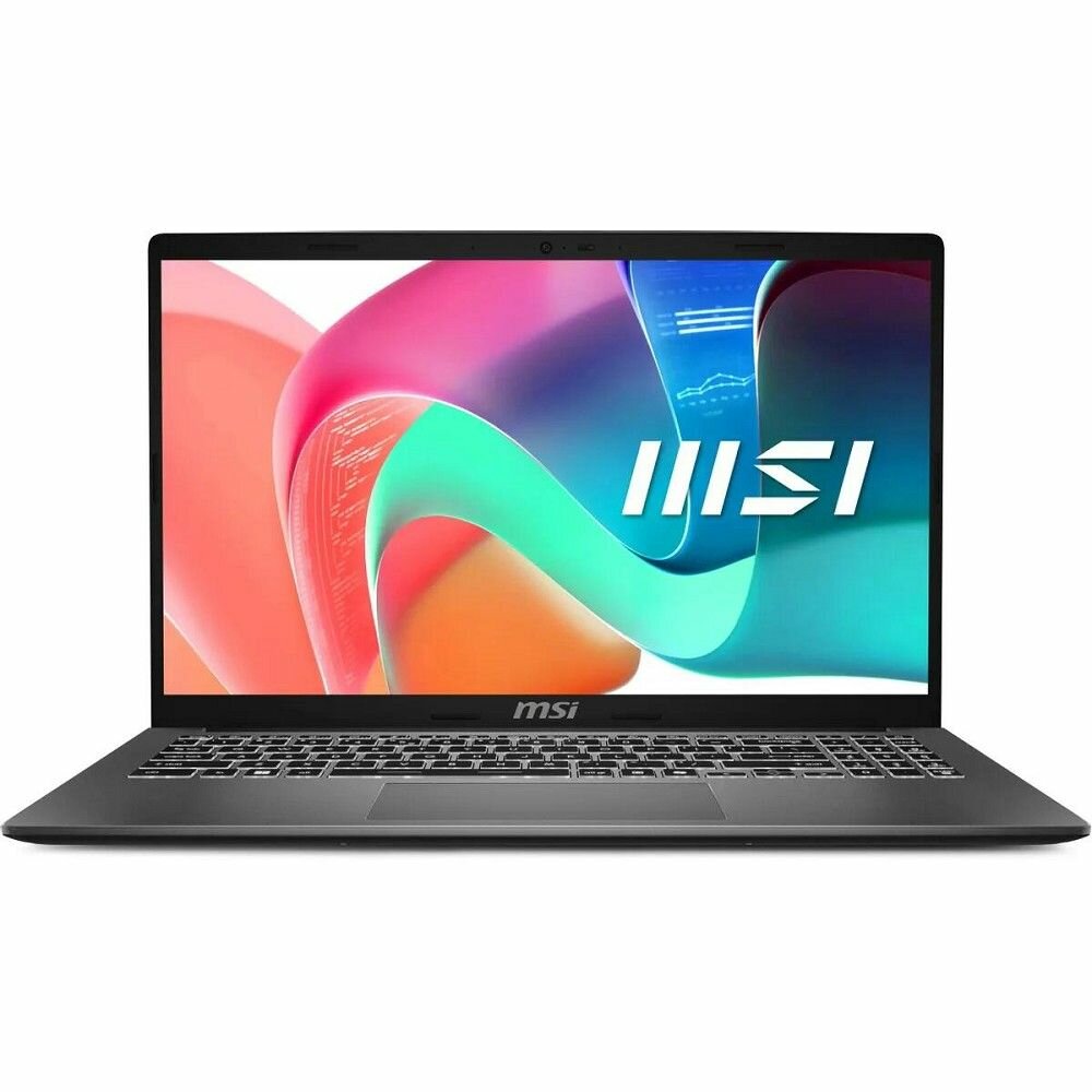 Ноутбук MSI Modern 15 F1MG-1200RU 9S7-15S111-1200 Grey 15.6" FHD Intel Core 5 120U 16ГБ / 512ГБ SSD Intel Graphics Windows 11 Pro