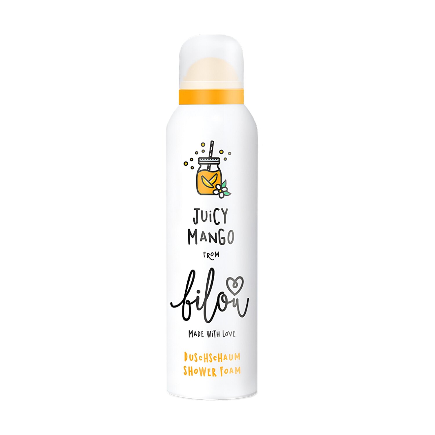 BILOU Juicy Mango Пенка для душа с ароматом сочного манго 200 мл