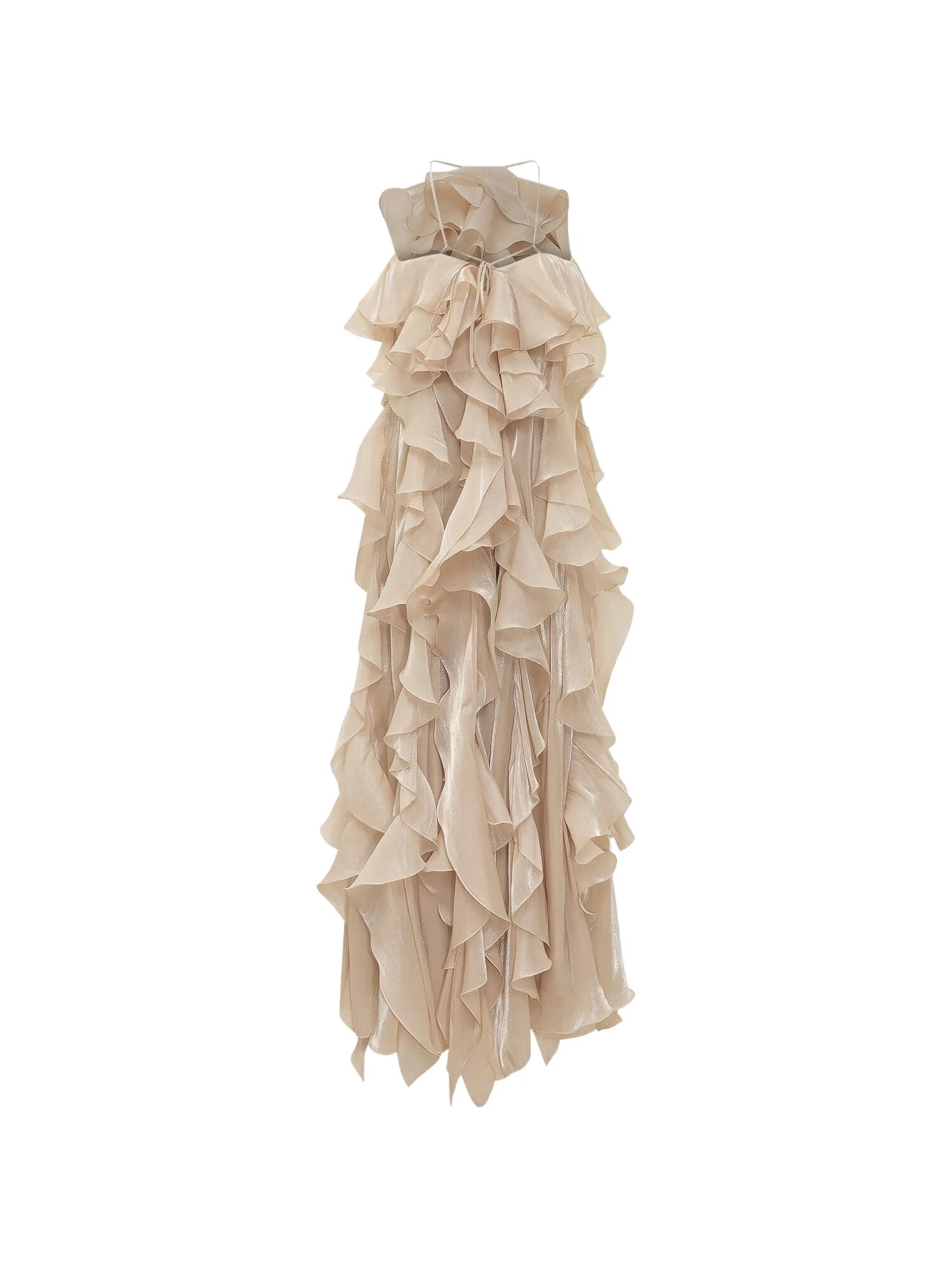 Платье Actualee Ruffled halter-neck dress, размер 40, разноцветный — фото 1