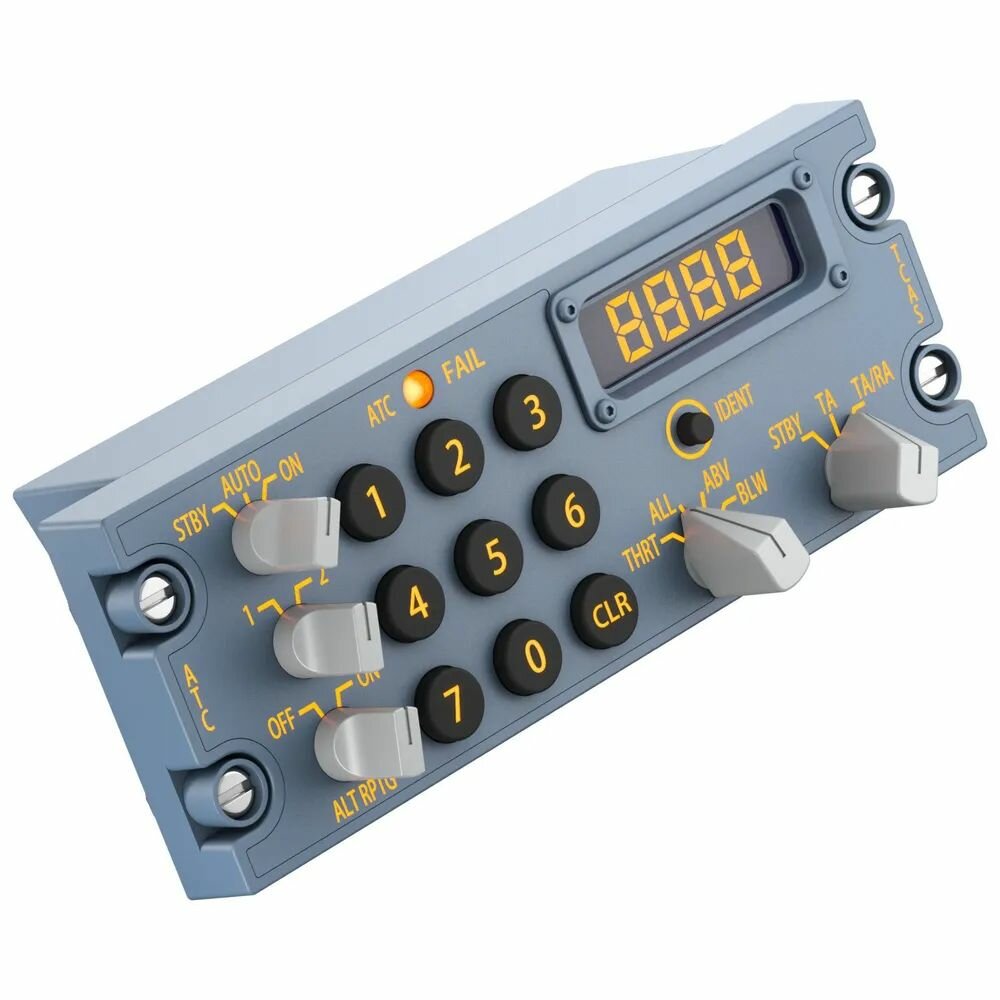 Панель управления TCAS/ATC WINWING 32 TCAS 1 для авиасимуляторов, USB, черная