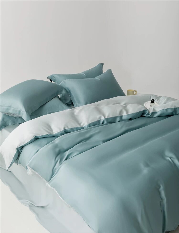 Австрийская крутая кровать Tencel LF уровня 60, четырехсекционная весенне-летняя крутая пододеяльник из ледяного шелка,