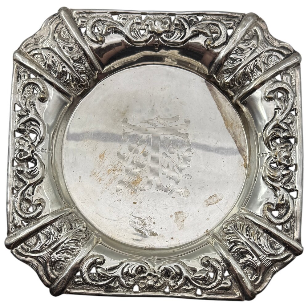 Блюдо Конфетница "Old Master", 23*22.5 см, 1960-1970 гг, Towle Silversmiths, США